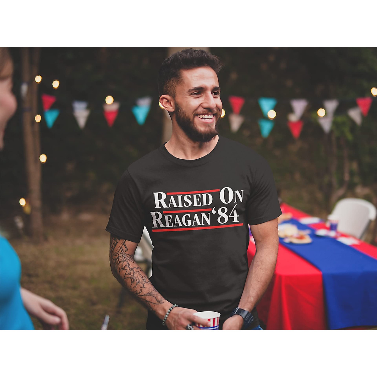 Trenz Shirt Company Mens Patriotic Tshirt Freedom of Speech is A Musk Patriotic Stars Elon Graphic Short Sleeve Graphic T-Shirt, Black-Small