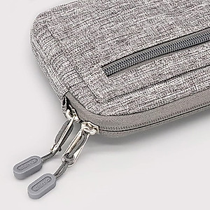 sisma Switch Case Compatible with Nintendo Switch or Switch Lite, Lightweight Soft Travel Carrying Case Storage Pouch Protective Cover, Grey