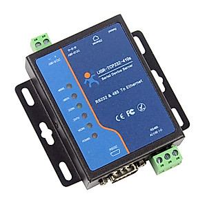Dual Port Server Industrial Serial RS232 RS485 to Ethernet Converter Modbus RTU to TCP Multiple Working Modes Support TCP/UDP Server/Client and HTTPD Client