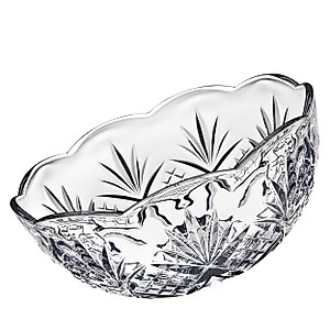 Godinger Bowl Set for Salad, Serving, Mixing, Dublin Crystal Collection - Set of 3