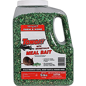 Motomco 008-22920 198889 Tomcat with Bromethalin Meal Bait, 5 lb