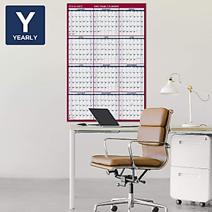 2022 Erasable Calendar, Dry Erase Wall Planner by AT-A-GLANCE, 48" x 32", Jumbo, Vertical/Horizontal, Reversible (PM32628)