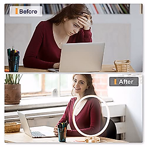 Doraubia Light Therapy Lamp,10000 Lux UV Free Sun Lamp with Touch & Remote Control, Desk Lamp with Stepless Brightness, Timer and 3 Color Temperatures (Gold)