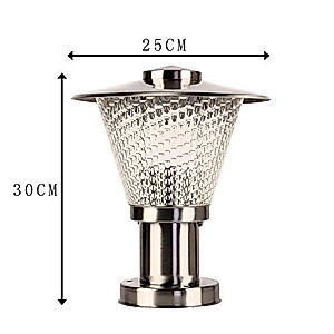 ZZYJYALG Outdoor Waterproof Column Lamp Modern Minimalist Creative Stainless Steel Anti-Rust Lighting E27 Pillar Light Home Garden Corridor Wall Courtyard Decoration Post Lamp