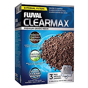 Fluval ClearMax Phosphate Remover, Chemical Filter Media for Aquariums, 100-gram Nylon Bags, 3-Pack, A1348, All Breed Sizes