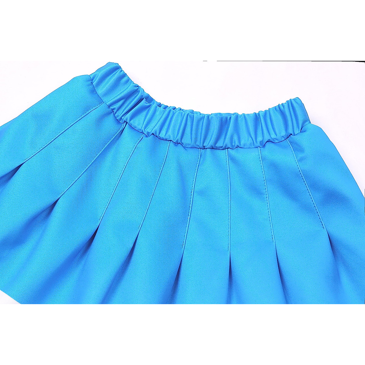 Gigoitly Cheerleader Costume for Girls Blue Cheerleading Outfit for Kids Cheer Up Party Halloween Cosplay Birthday Gifts (Turq Cheerleading Outfit)