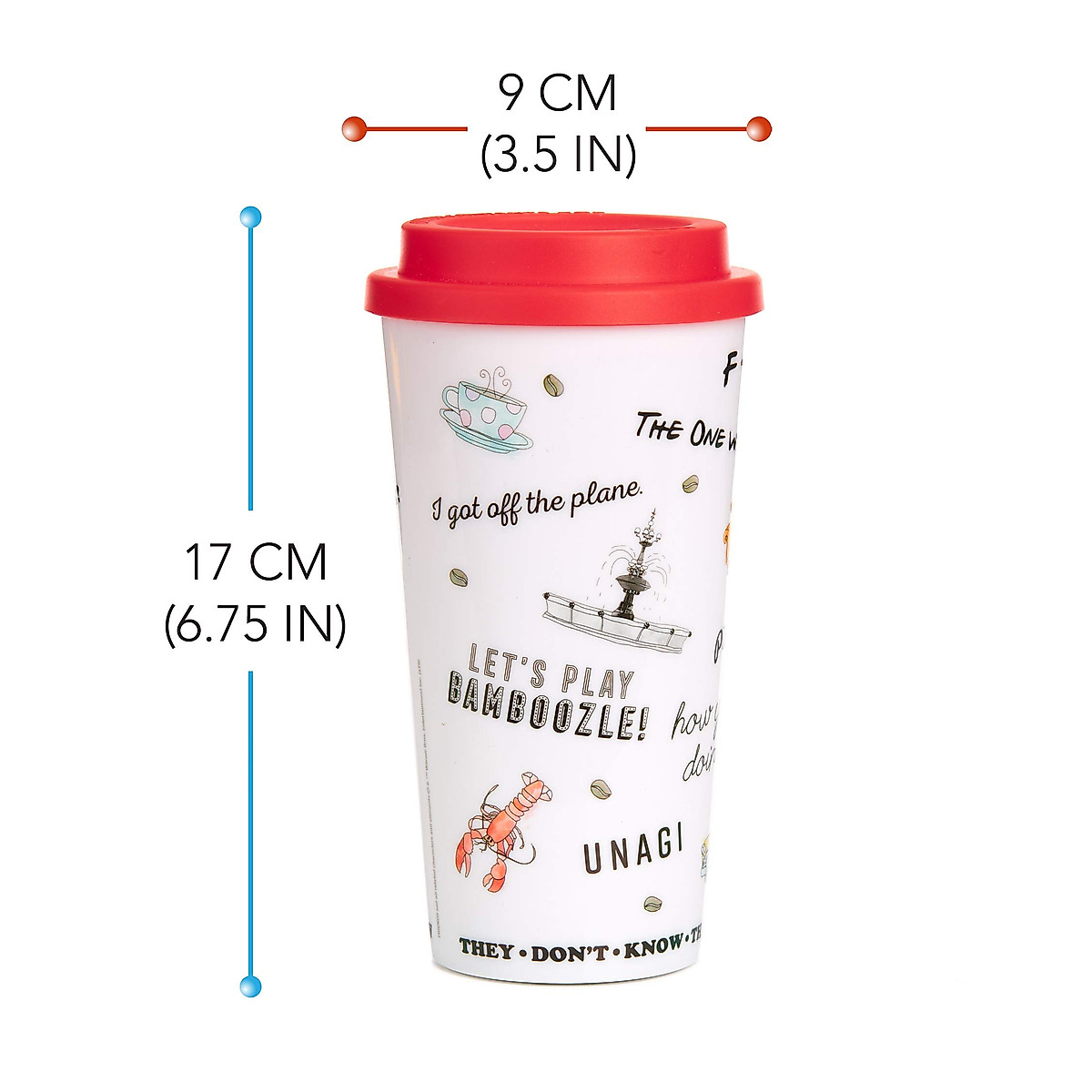 Paladone Friends Central Perk Coffee Cup Travel Mug