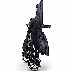 GAP babyGap 2-in-1 Carriage Stroller - Car Seat Compatible - Easy One-Handed Fold - Lightweight Stoller with Oversized Canopy & Reclining Seat - Made with Sustainable Materials, Black Camo