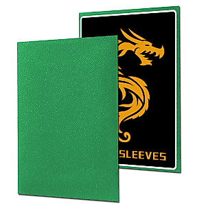 500Ps Clear Card Sleeves for Trading Cards,Top Loader Fit for MTG and Yugioh Cards,Baseball,Football,Sport Cards(Green)