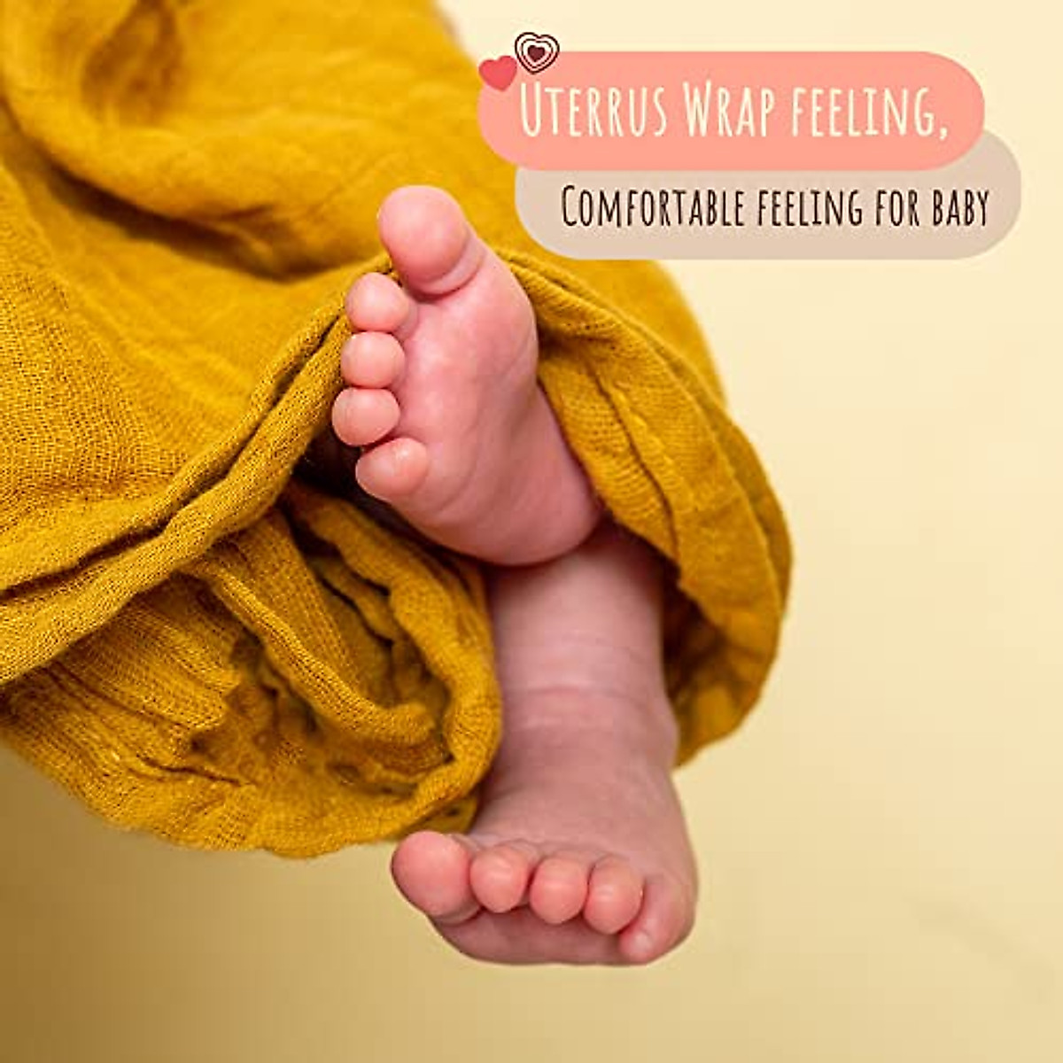 Pack of 4 Baby Swaddle Blankets, Soft Cotton Muslin Swaddle Blanket for Baby Boy & Girl, 47x47inch Unisex Lightweight Baby Blankets for Newborn Receiving