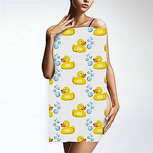 ALALAL Guest Hand Towels for Bathroom Yellow Rubber Ducks Decorative Fingertip Towels Absorbent Soft Towels for Hotel Kitchen Spa Gym Yoga 27.5x15.7 inch