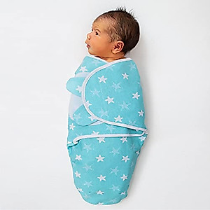 The Peanutshell Baby Swaddle Set for Boys or Girls - Unisex 3 Pack - Cloud & Stars (Small/Medium | 0-3 Months)