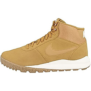 Nike Hoodland Suede Mens Boots Haystack/Sail/Gum Light Brown 654888-727 (9.5 D(M) US)