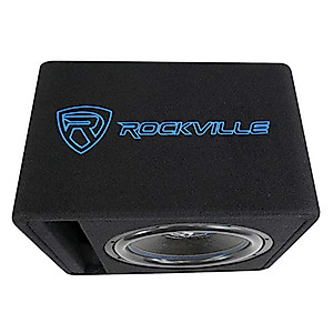 Rockville SK512 PACKAGE 12" 1400w Loaded K5 Car Subwoofer Enclosure+DB11 Amp, Black