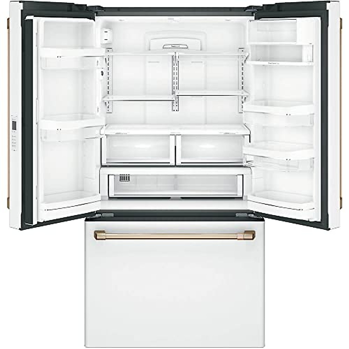 Cafe CWE23SP4MW2 23.1 cu. ft. Smart French Door Refrigerator in Matte White, Counter Depth and Fingerprint Resistant