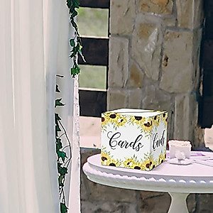 Lesixur 8”Card Box, Flowers Cards Receiving Box, For Birthday, Wedding, Bridal or Baby Shower, Engagement, Retirements, Graduation, Money Box Holder, Party Favor, Decorations, 1 pte (Cabox007