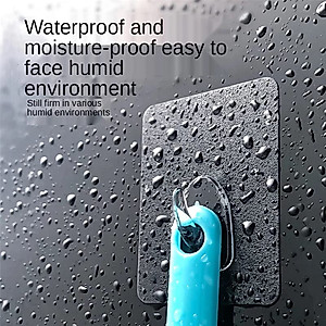 Pure Touch 20PCS Adhesive Wall Hooks Waterproof Heavy Duty 20LBS max for Bathroom Kitchen Outdoor Car Coat Hanger