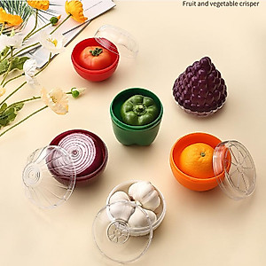 XIZHI 2 Pack Onion Storage Containers Reusable Refrigerator Onion Saver Container Keep Onion Fresh for Leftover Onion Storage Holder for Fridge