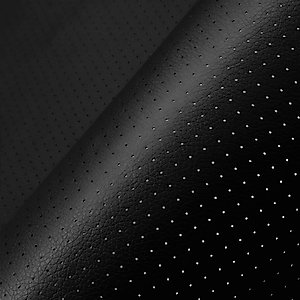 Leather Repair Patch, Breathable Perforated Self Adhesive Repair Patch, Furniture Couch Car Seats Office Chairs Sofa Repair Refurbished Faux Leather Patch (Black,7.8x11.8 inch)