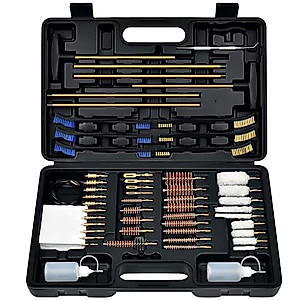 GLORYFIRE Elite Gun Cleaning Kit Universal Gun Cleaner for Shotgun, Pistol, Rifle, All Guns with Lightweight Carrying Case, Reinforced and Lengthened Rods and Steel Wire, High-end Double Head Brushes