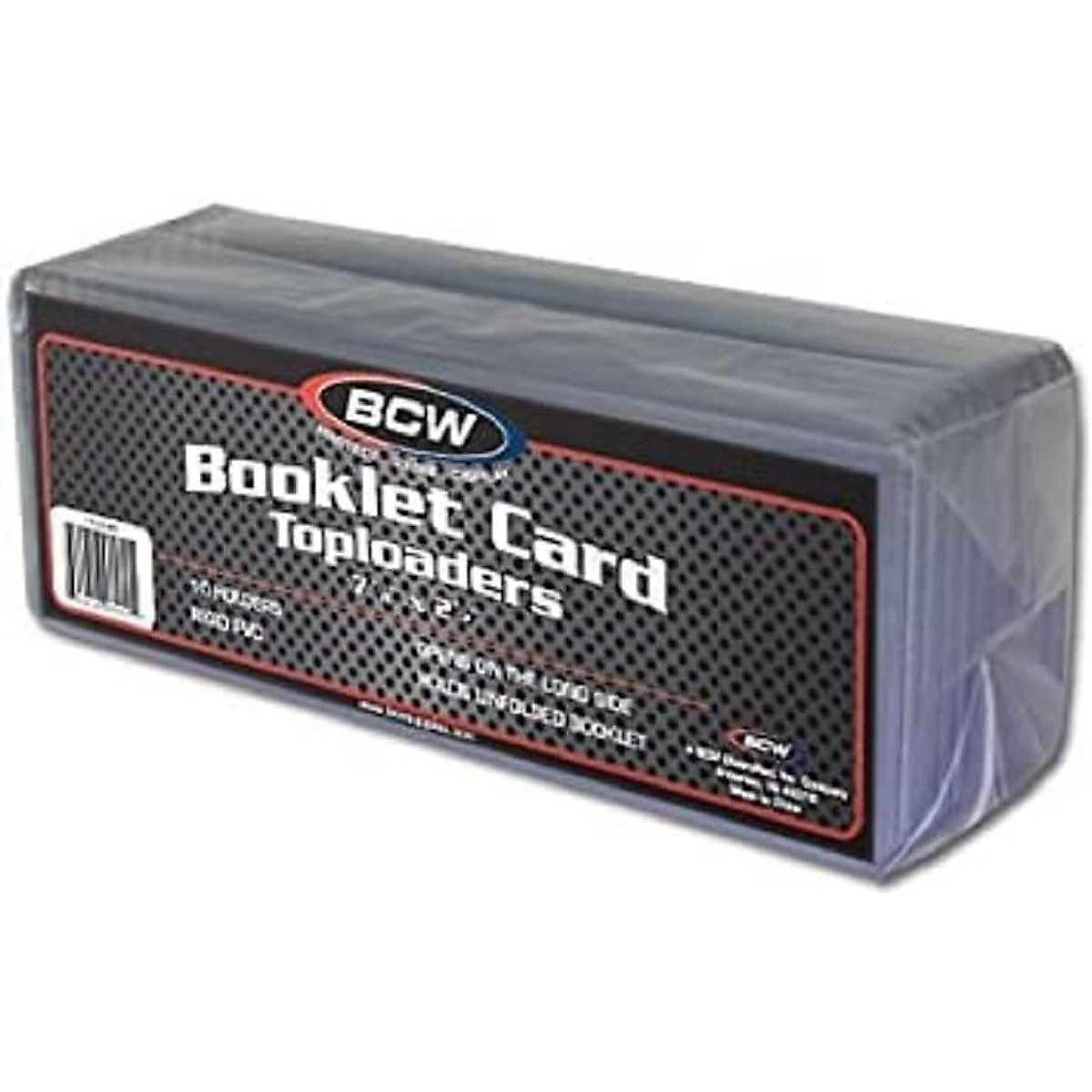 BCW Booklet Card Topload Holder - 10 ct | Protect and Display Your Valuable Booklet Cards | Rigid Individual Booklet Card Holders for Trading Card Collection | Compatible with Graded Trading Card Box