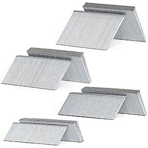 HW HAMWOO 16 Gauge Angled Finish Nails, 20-Degree, 2000-Pack (2-1/2", 2", 1-1/2", 1-1/4" 500 Per Sizes), Galvanized Assorted Size Project Pack, for Pneumatic, Electric Angled Finish Nailer