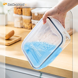 CHANCETSUI 40 Piece Food Storage Containers with Lids for Lunch, Airtight Leak-Proof Plastic Food Containers for Pantry & Kitchen Storage Organization, Stackable Freezer Containers