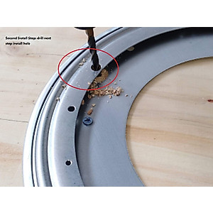 Dailydanny Lazy Susan Round Turntable Bearing - 5/16 Thick, Heavy Duty Ball Bearing Hardware Mechanism 2 Pack (8 inch（700lb Capacity）)