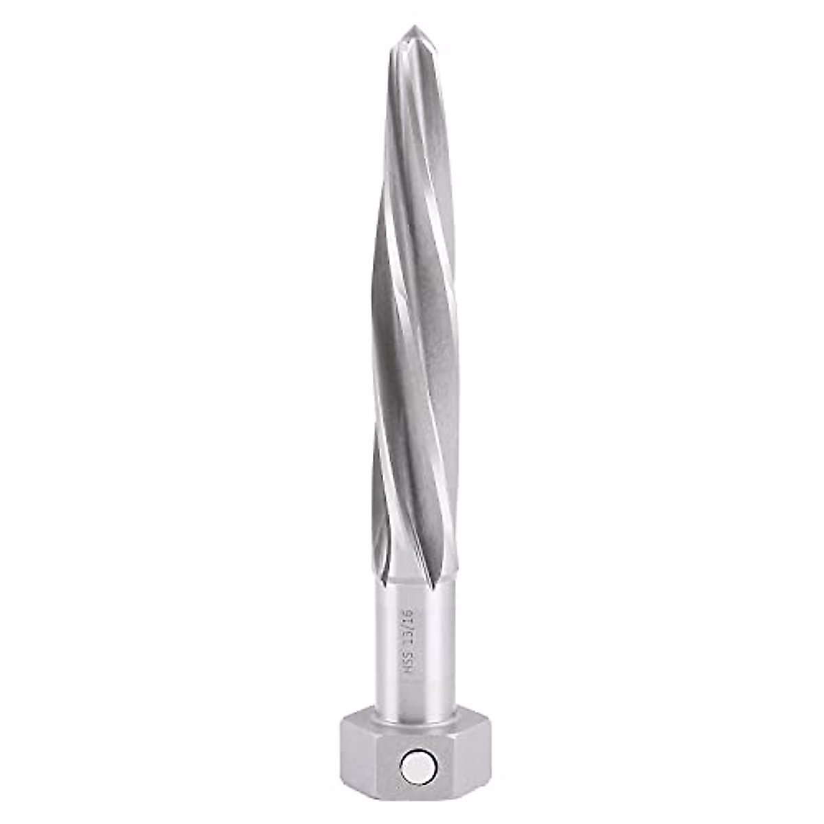 Accusize Industrial Tools 13/16 inch Bridge Reamer, Magnetic Hex Shank, Hss Spiral Flutes Aligning Reamers, Car Reamers, 1523-8035