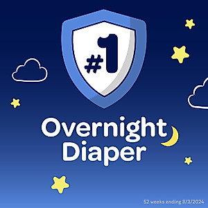Huggies OverNites Diapers, Size 5, Big Pack, 52 Count