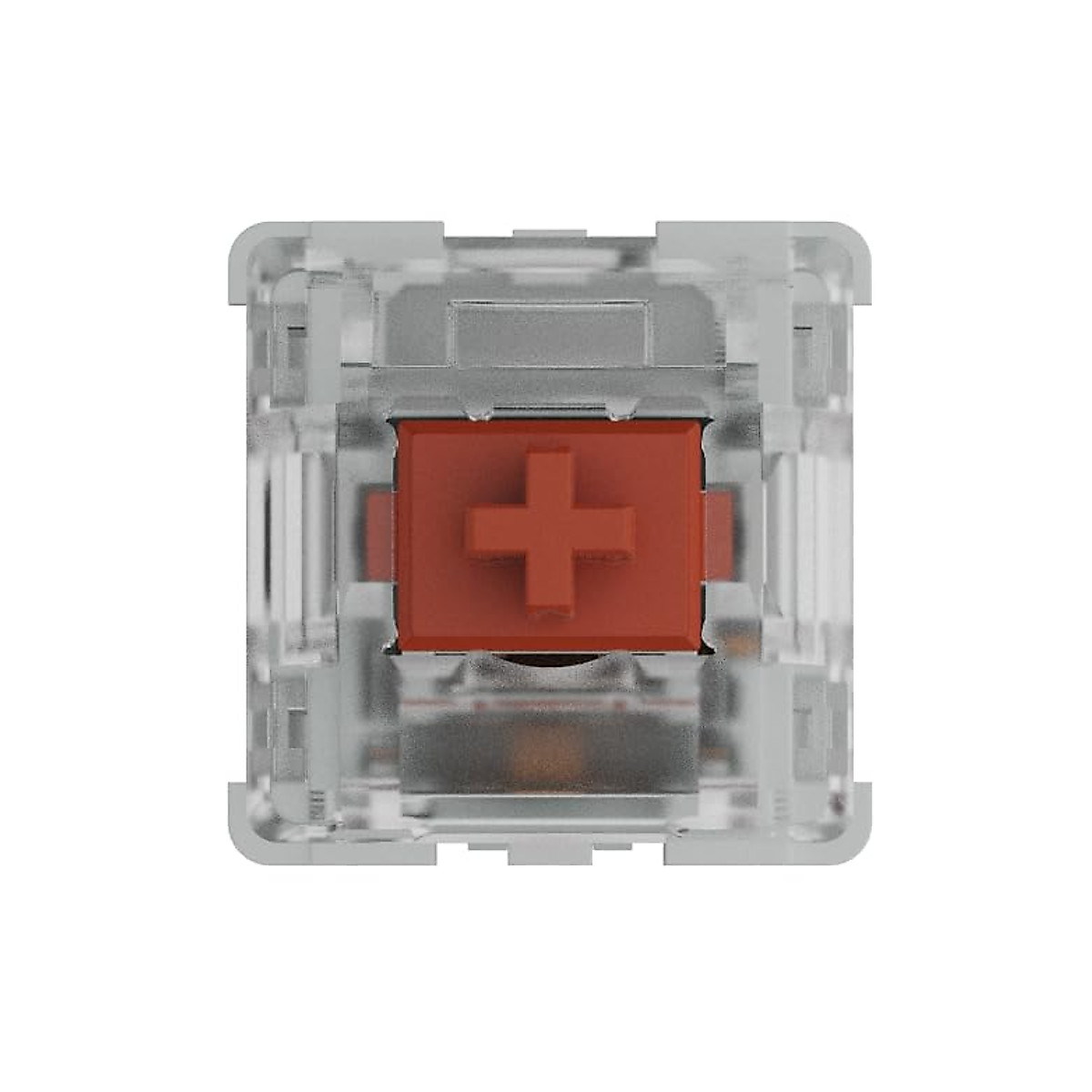 Gateron Linear Switches x Glorious 120 PCS - for Mechanical Keyboards, Gaming and Programming, 3-Pin, Transparent with Red Stem, LED-SMD Compatible