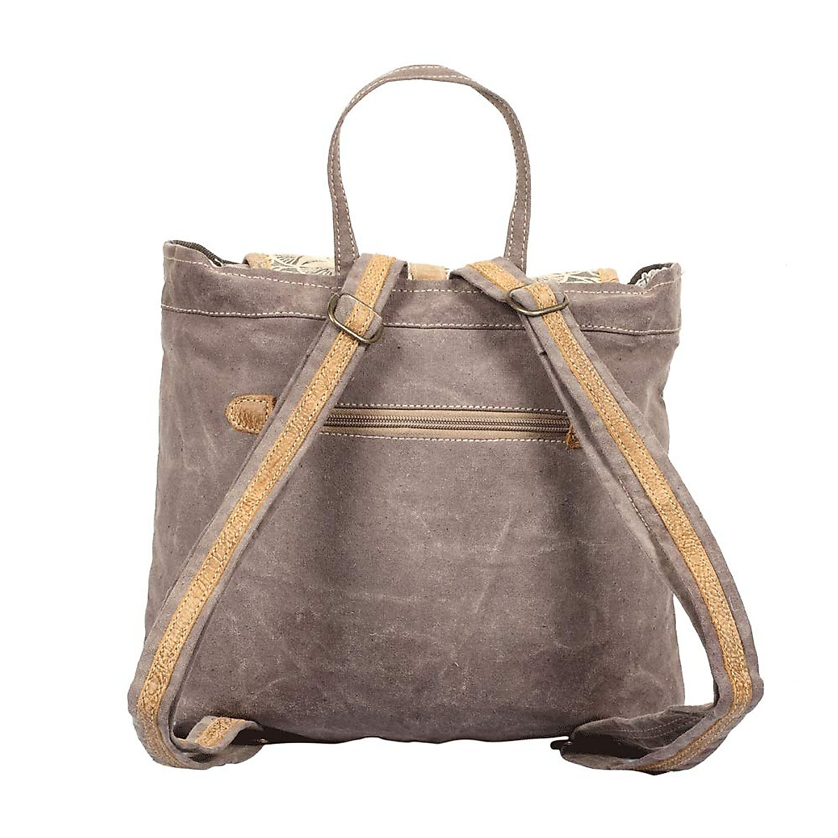 Myra Bag Daisy Delight Upcycled Canvas Backpack S-1287