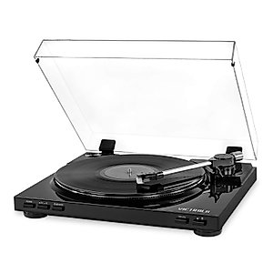 Victrola Pro USB Record Player with 2-Speed Turntable and Dust Cover, Black (VPRO-3100-BLK)