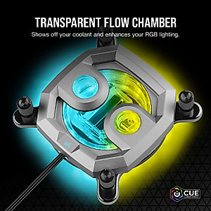 CORSAIR Hydro X Series XC7 RGB PRO CPU Water Block for Intel LGA 1700, 1200, 115X and AMD Socket AM4 (Copper Cold Plate, 110 MicroCooling Fins, 5V ARGB Motherboard Adapter Cable Included) Silver