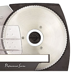 Professional Series Meat Slicer, Cuts Meat, Cheese, Bread, Fruit & Vegetables, Adjustable Slice Thickness, Stainless Steel Blade, Safe Non-Slip Feet, For Home Use, Easy To Clean