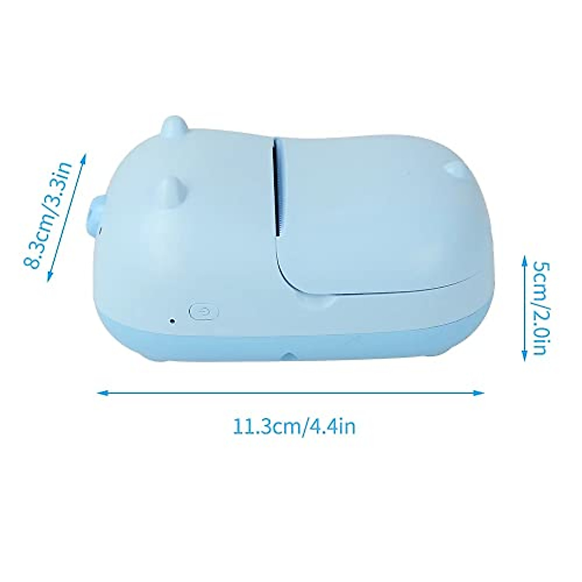 LIUYUNQI 200dpi Mini Pocket Printer Portable Thermal Printer Photo Picture EList Receipt Printer BT (Color : Blue)