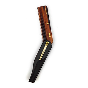 G.B.S Handmade Foldable All Purpose Comb Handle Bar Comb for Mustache Men’s Grooming Comb Made of Fine Tooth for Long lasting Style Beard & Hair Combo 2