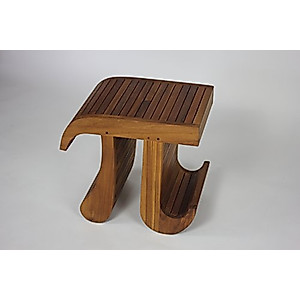 AquaTeak Patented Pi-Shaped Teak Bench