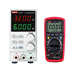 UNI-T DC Power Supply UTP1306, TRMS Digital Multimeter UT139C