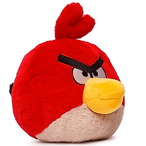 Mighty Mojo Angry Birds - Red - 8 Inch Collectible Plush Doll - Officially Licensed - Super Soft, Cuddly Doll for Kids and Adults - Original Series