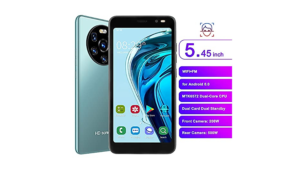 Unlocked Smartphone with 5.45" HD Screen & Dual SIM - Reliable & Compact