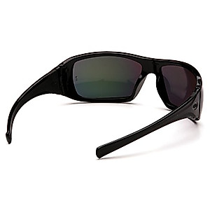 Pyramex Safety-SB5645D Goliath Safety Eyewear, Black Frame, Ice Orange Lens