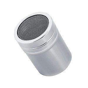 Cocoa Powder Shaker Sprinkler, Kitchen Restaurant Seasoning Bottle Salt Sugar Pepper Powder Flour Container Sieve Cover Sifter(S)