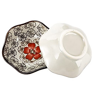 ZEAYEA Set of 12 Pinch Bowls, Ceramic Dipping Mini Bowls, 3 oz Soy Sauce Dishes, Japanese Appetizer Condiments Serving Dishes for Sushi, Ketchup, Dessert, Snack, BBQ, Party, Dinner