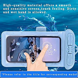 Puccy Case Cover, Compatible with LG G3 Beat LG-D722 Waterproof Pouch Dry Bag (Not Screen Protector Film) New Version Blue