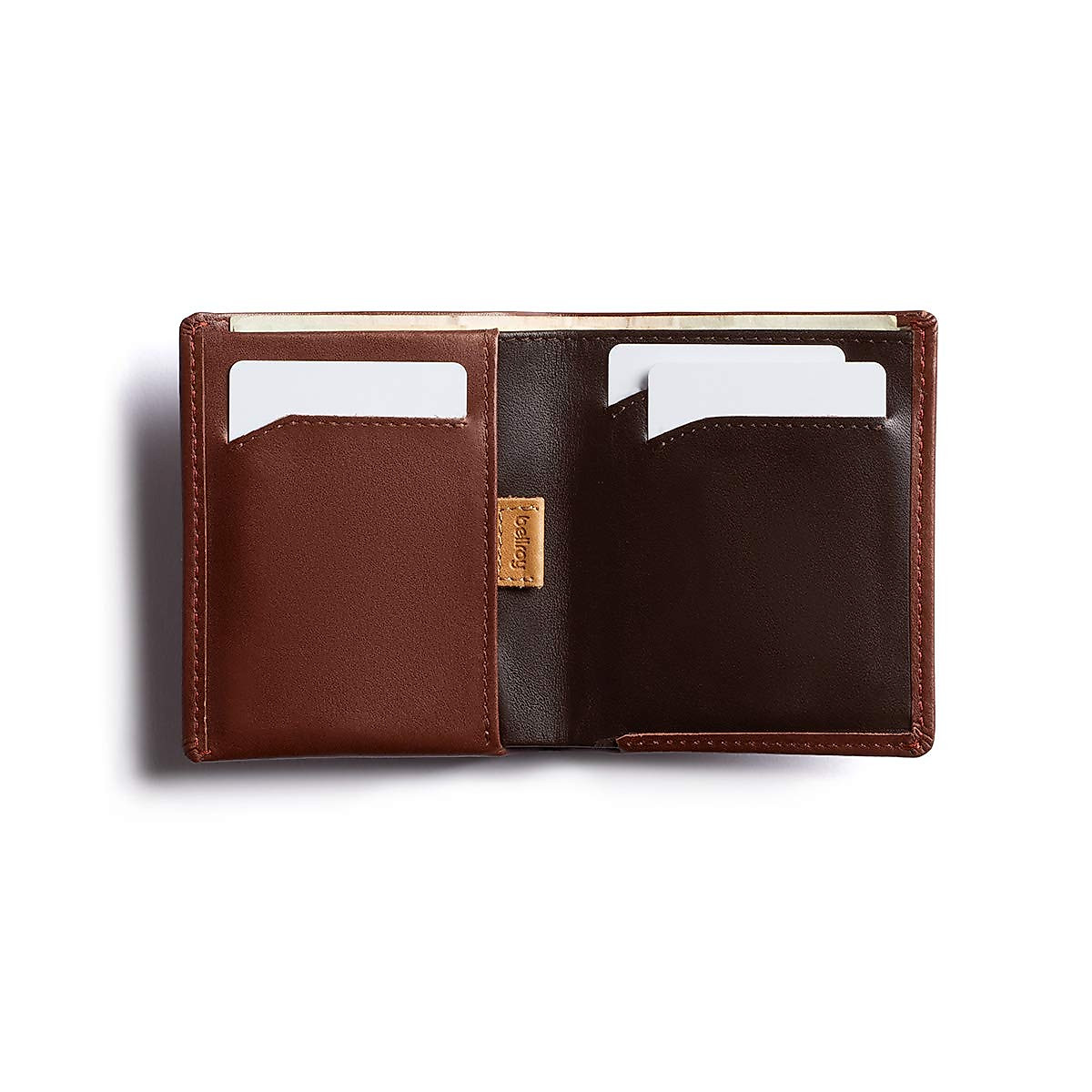 Bellroy Note Sleeve, Slim Leather Wallet, RFID Editions Available (Max. 11 Cards and Cash) - Cocoa