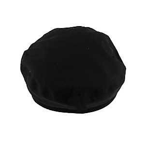 Men's Summer Cotton Greek Fisherman Sailor Fiddler Driver Hat Flat Cap L/XL Black