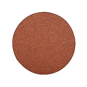 Ambiant Galaxy Way Solid Color Area Rugs Rust - 2' Round, Indoor, Stain & Fade Resistant, Perfect for Living Room, Bedroom, Dining Room, Entryway, Pet & Kids Friendly Rug, Wedding, Made in USA