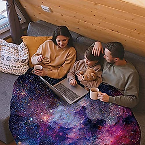 KYKU Soft Galaxy Blanket Full Size Fleece Purple Nebula Throw Blanket Universe Small Outer Space Adult and Child Comfy Home for Living Room Sofa Nap Cozy Pretty Abstract Art Printed Design Gifts
