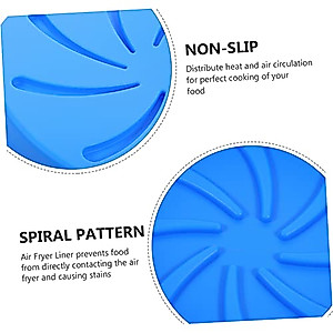FELTECHELECTR Oven Liner Air Cooker Silicone Pan Broiling Pan for Oven Round Baking Pan Oven Accessories Air Fryer Silicone Air Fryer Basket Air Fryer Pan Air Fryer Mats Air The Ship